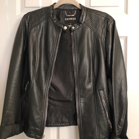 Express | Jackets & Coats | Express Faux Leather Jacket | Poshmark